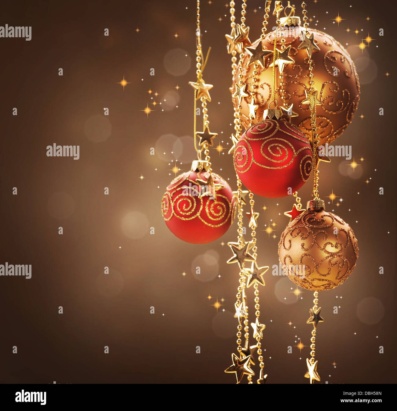 Christmas and New Year border Design Stock Photo - Alamy