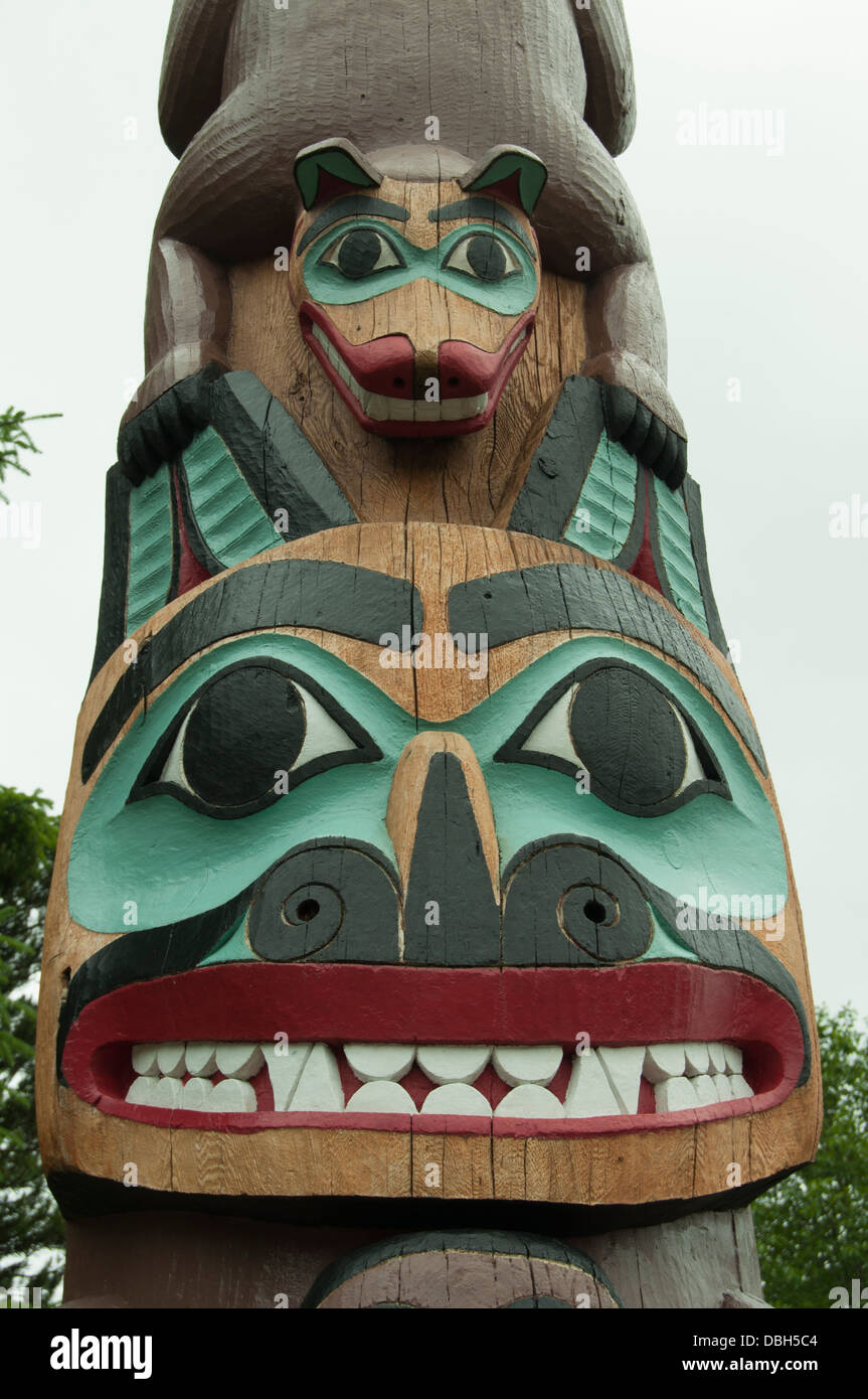 Ketchikan saxman native village tlingit hi-res stock photography and ...