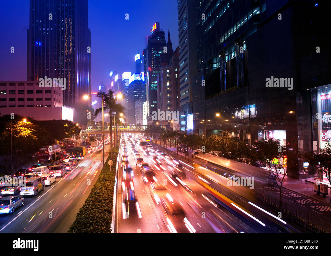 Hong Kong night view Stock Photo - Alamy