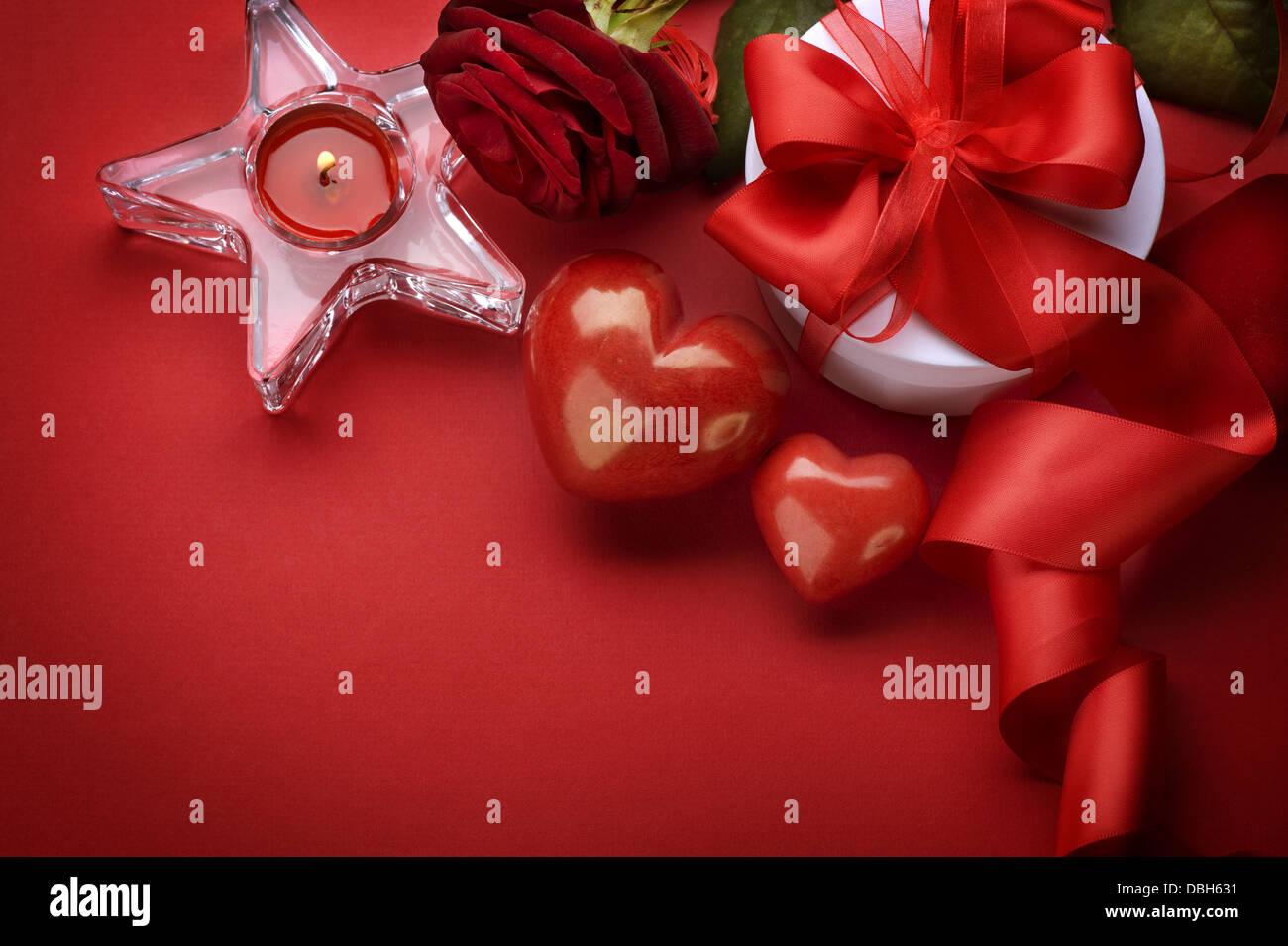 Valentine Border design Stock Photo - Alamy