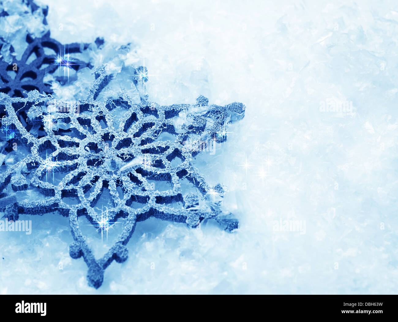 Snowflake border element winter hi-res stock photography and images - Alamy
