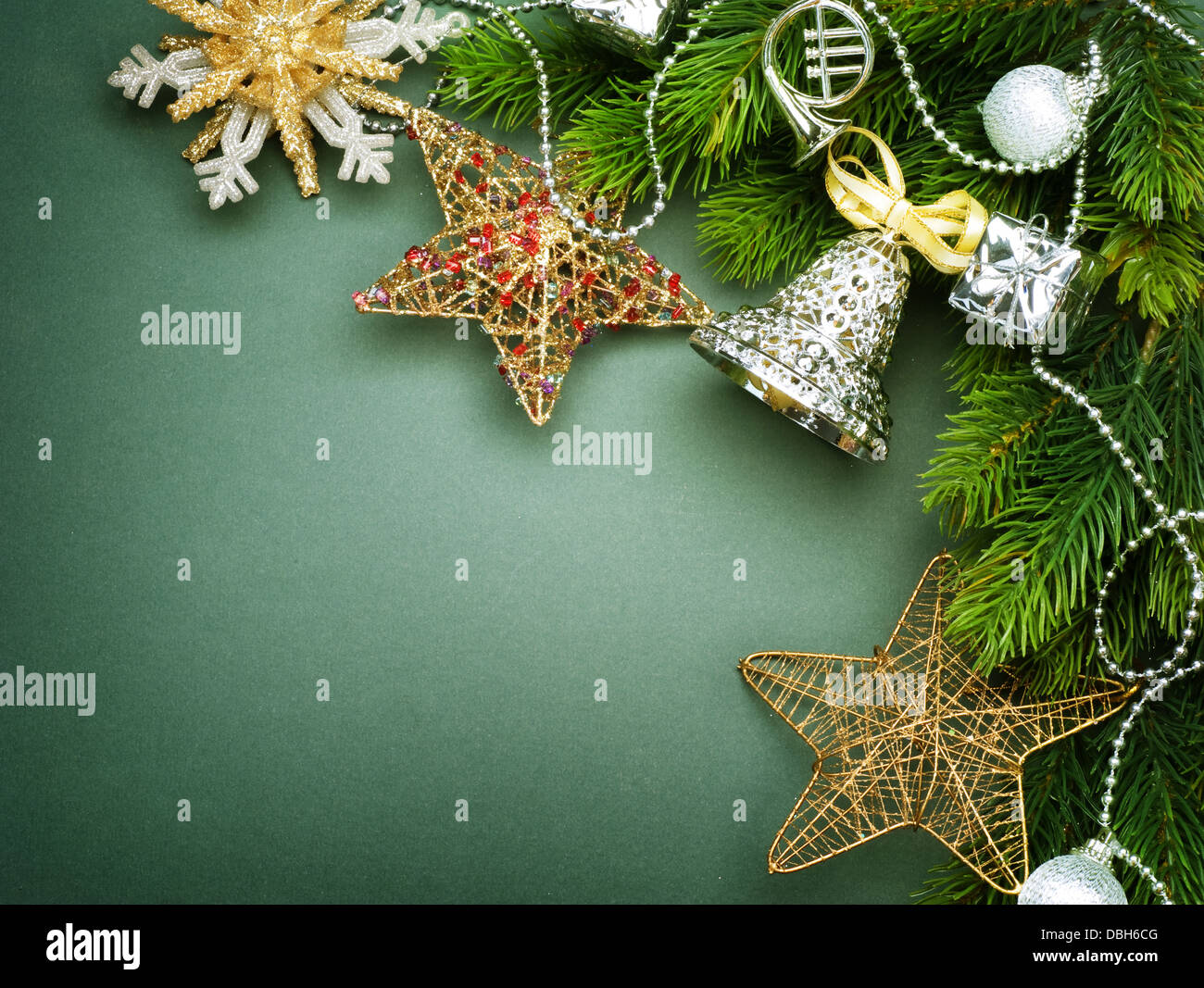 Christmas border design. Vintage Styled Stock Photo - Alamy