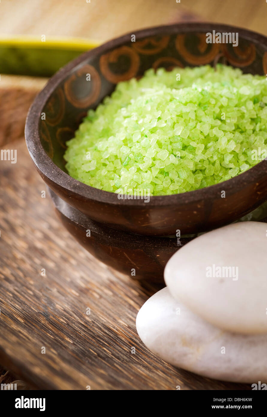 Spa Sea Salt closeup Stock Photo - Alamy