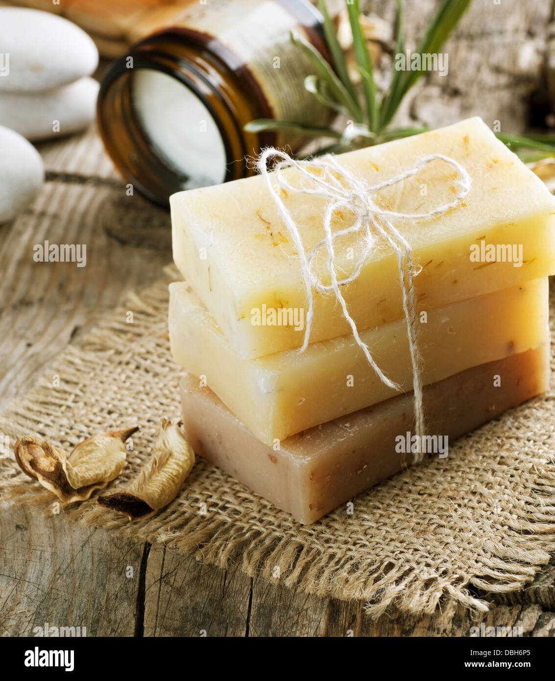 Handmade Soap Closeup. Spa Products Stock Photo - Alamy