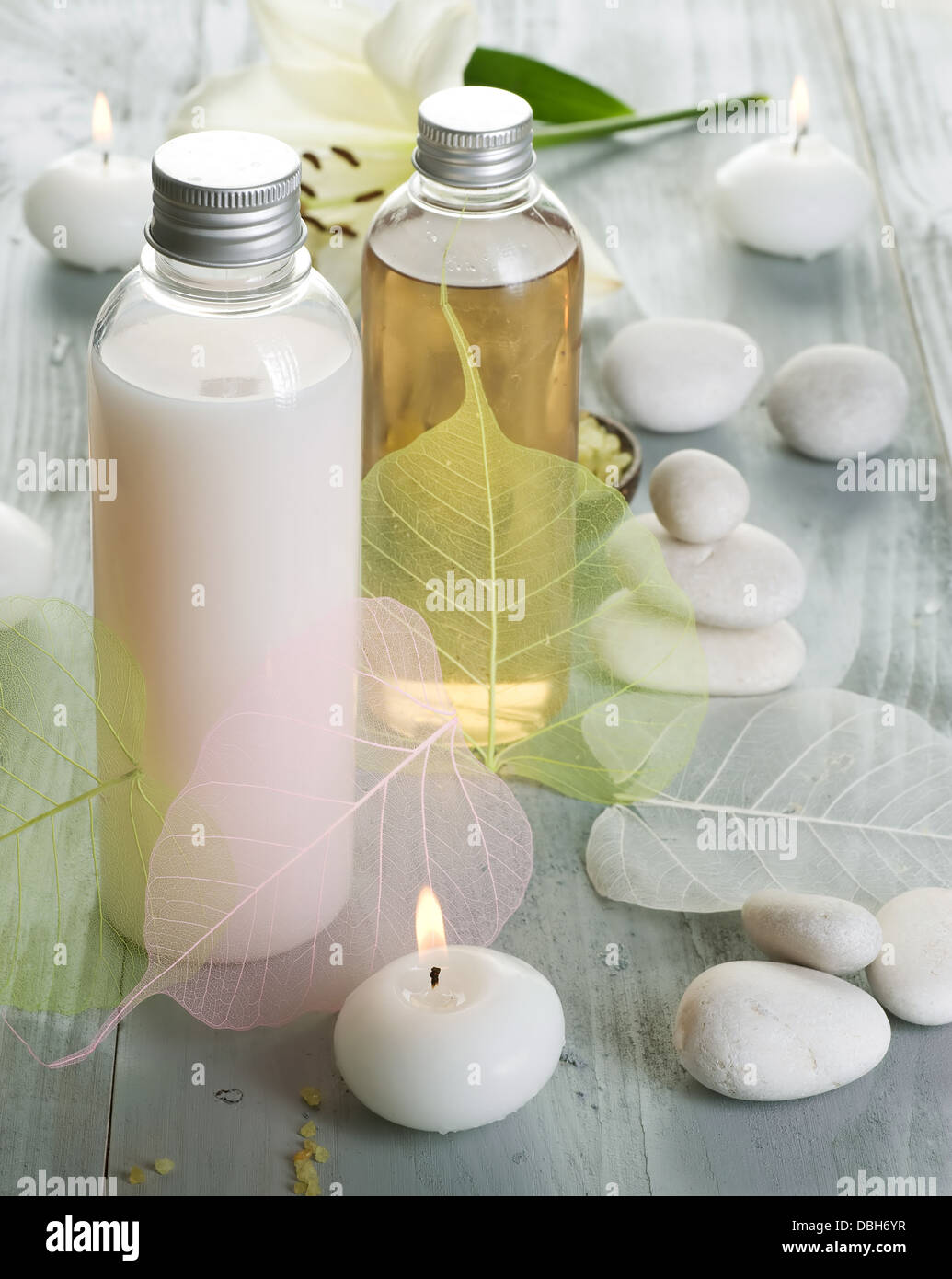 Natural Spa Cosmetics Stock Photo - Alamy