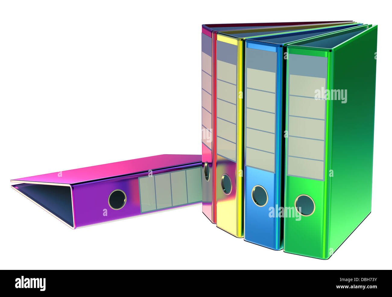 colored folders stores important documents Stock Photo - Alamy