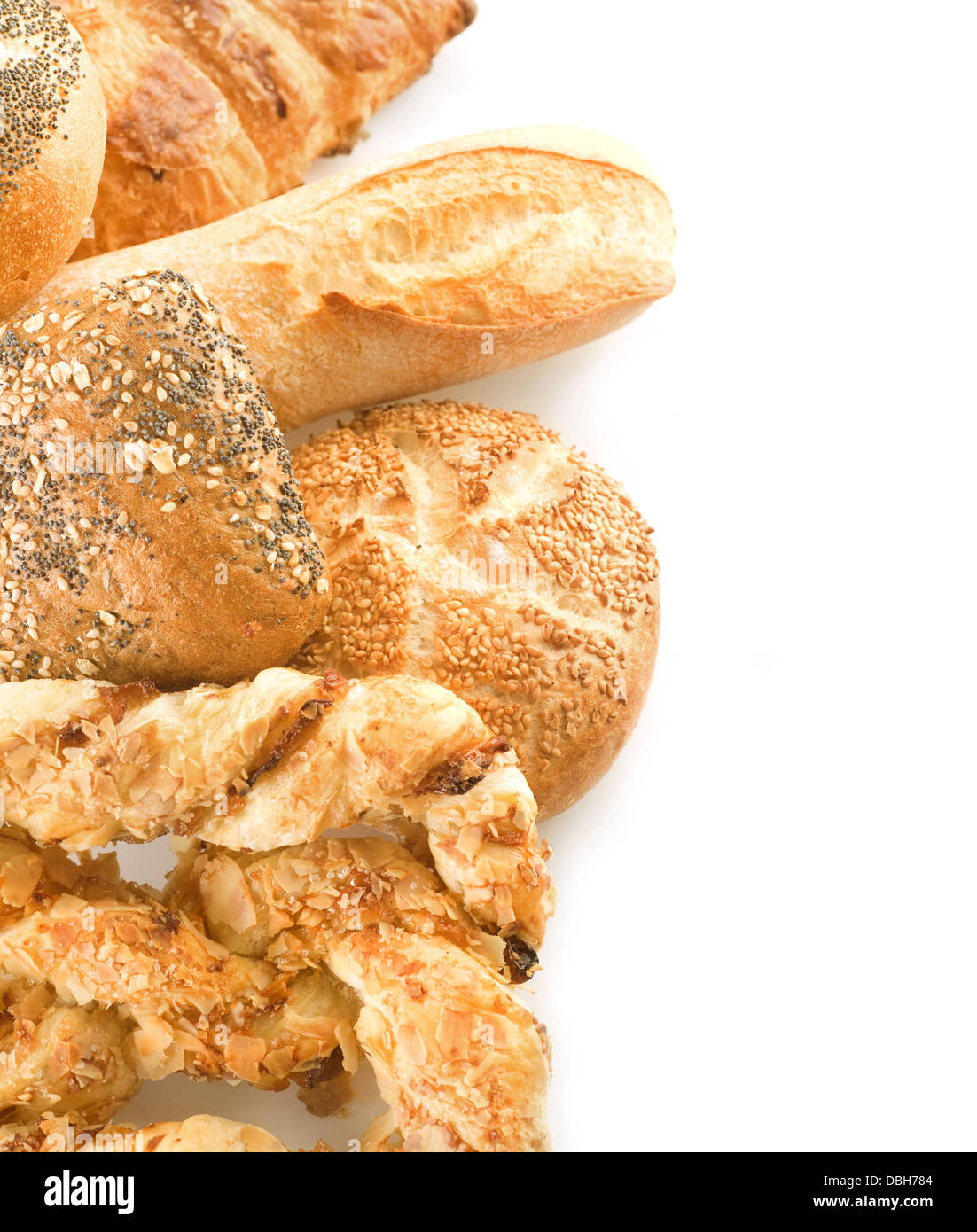 Assortment Bread Border Stock Photo - Alamy
