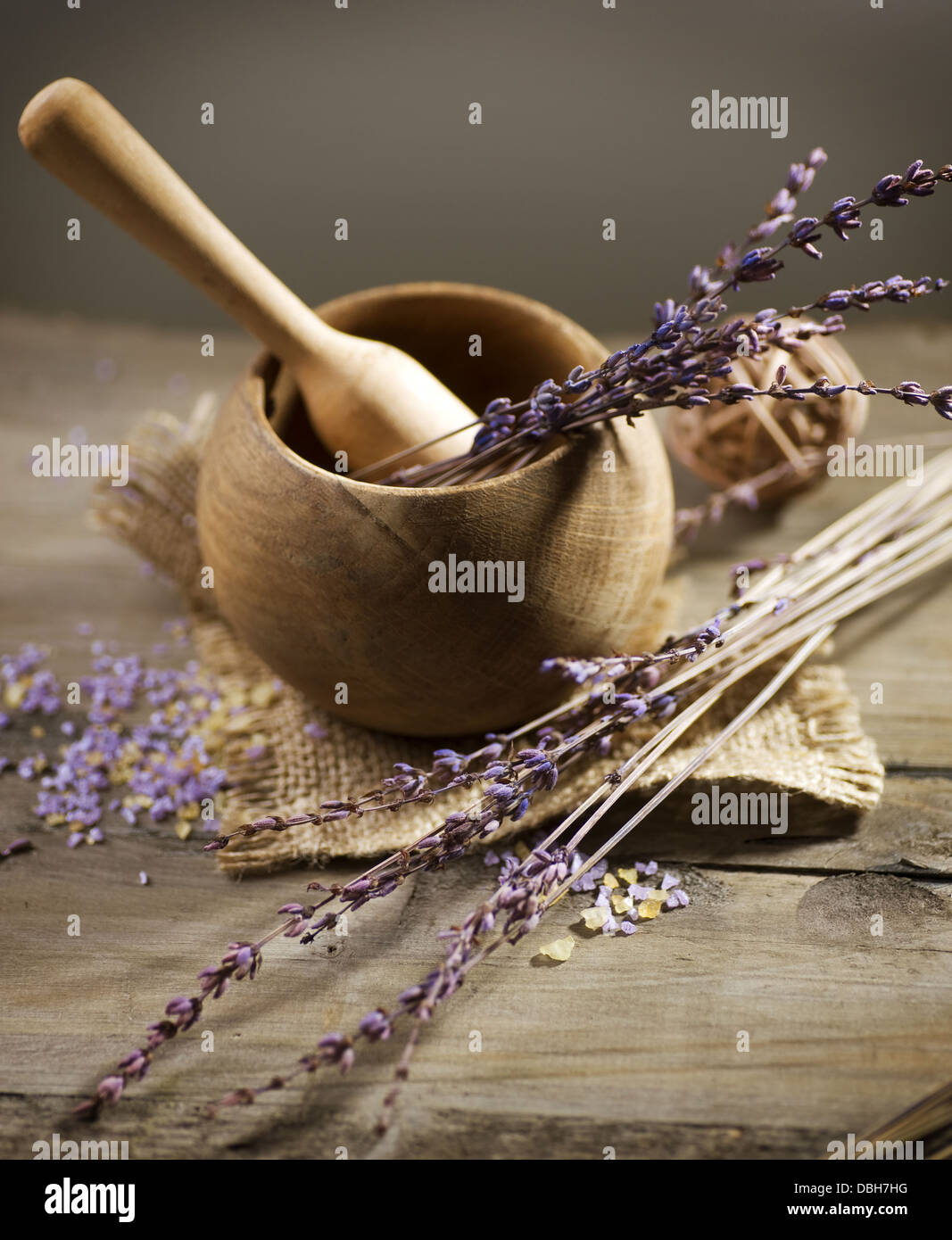 Lavender Spa.Natural Organic Cosmetics Stock Photo - Alamy