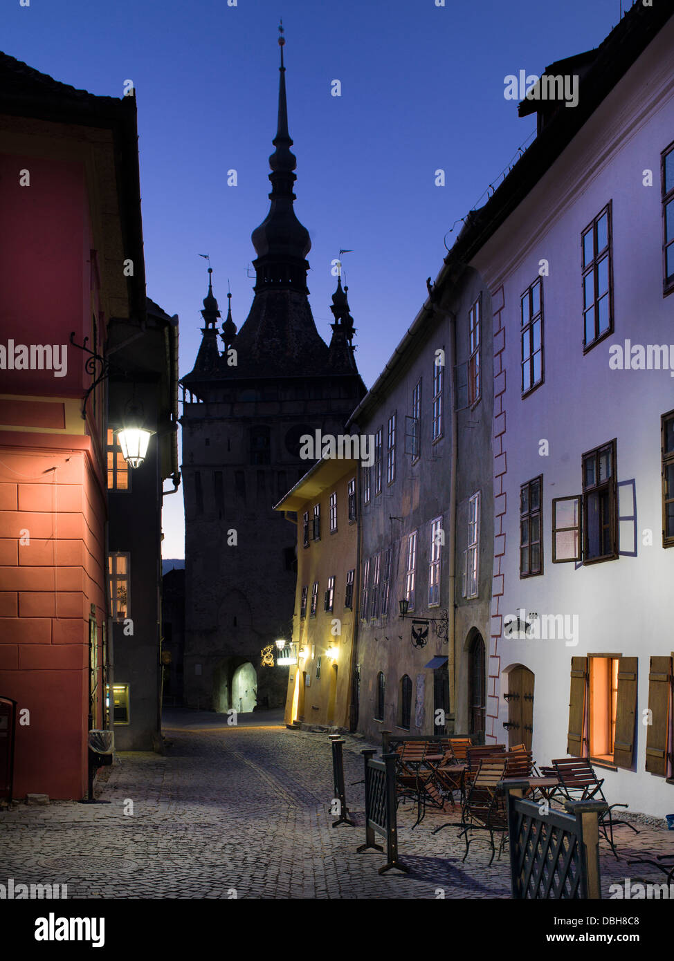 street with houses in romania small town Stock Photo - Alamy