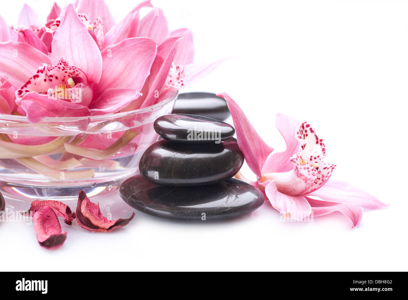 Spa Stone Massage Stock Photo - Alamy