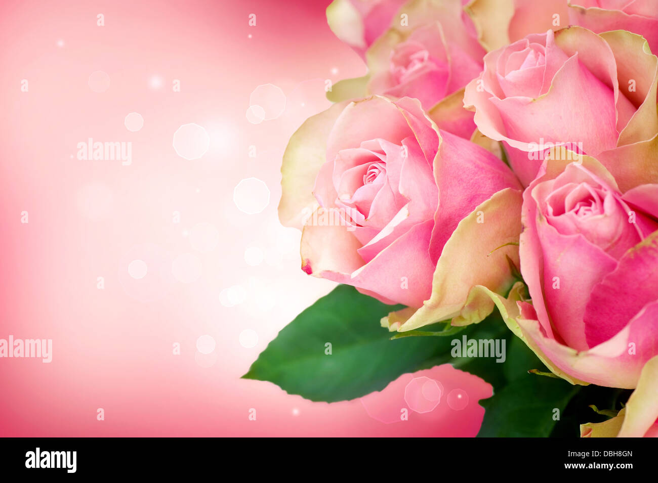 Rose Flower Art Design.Wedding Card Stock Photo - Alamy