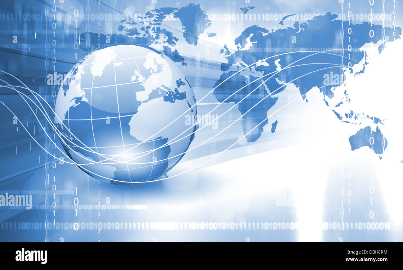 Image of light blue planet Earth Stock Photo - Alamy