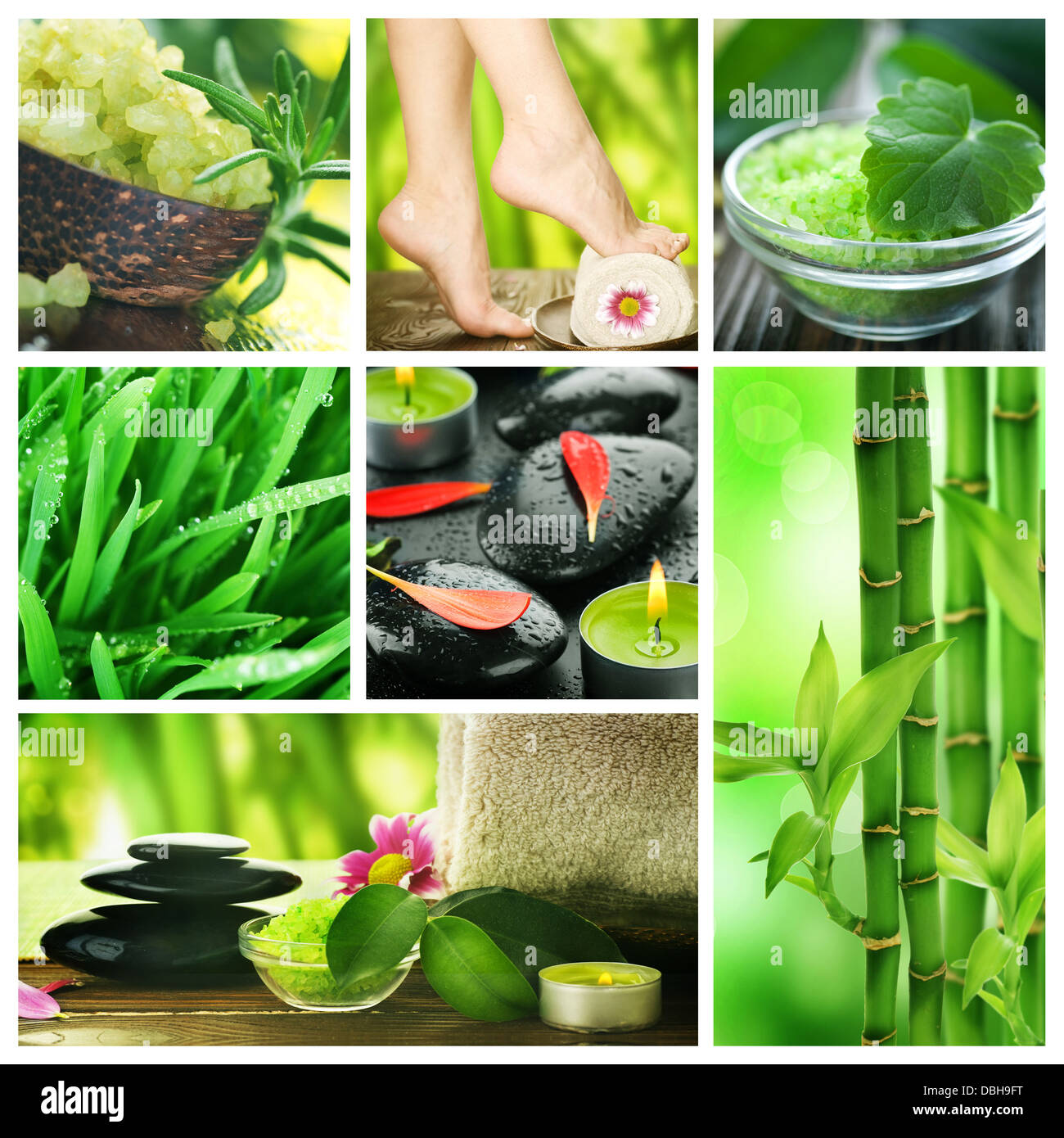 Beautiful Spa Collage Stock Photo - Alamy