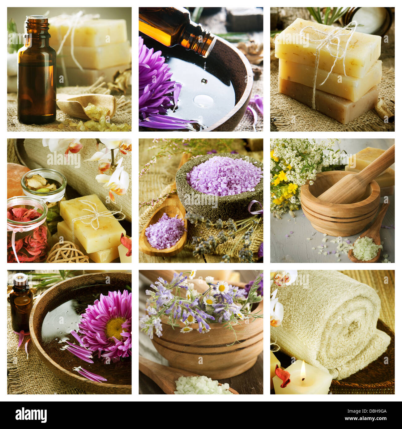 Natural medicine collage hi-res stock photography and images - Alamy