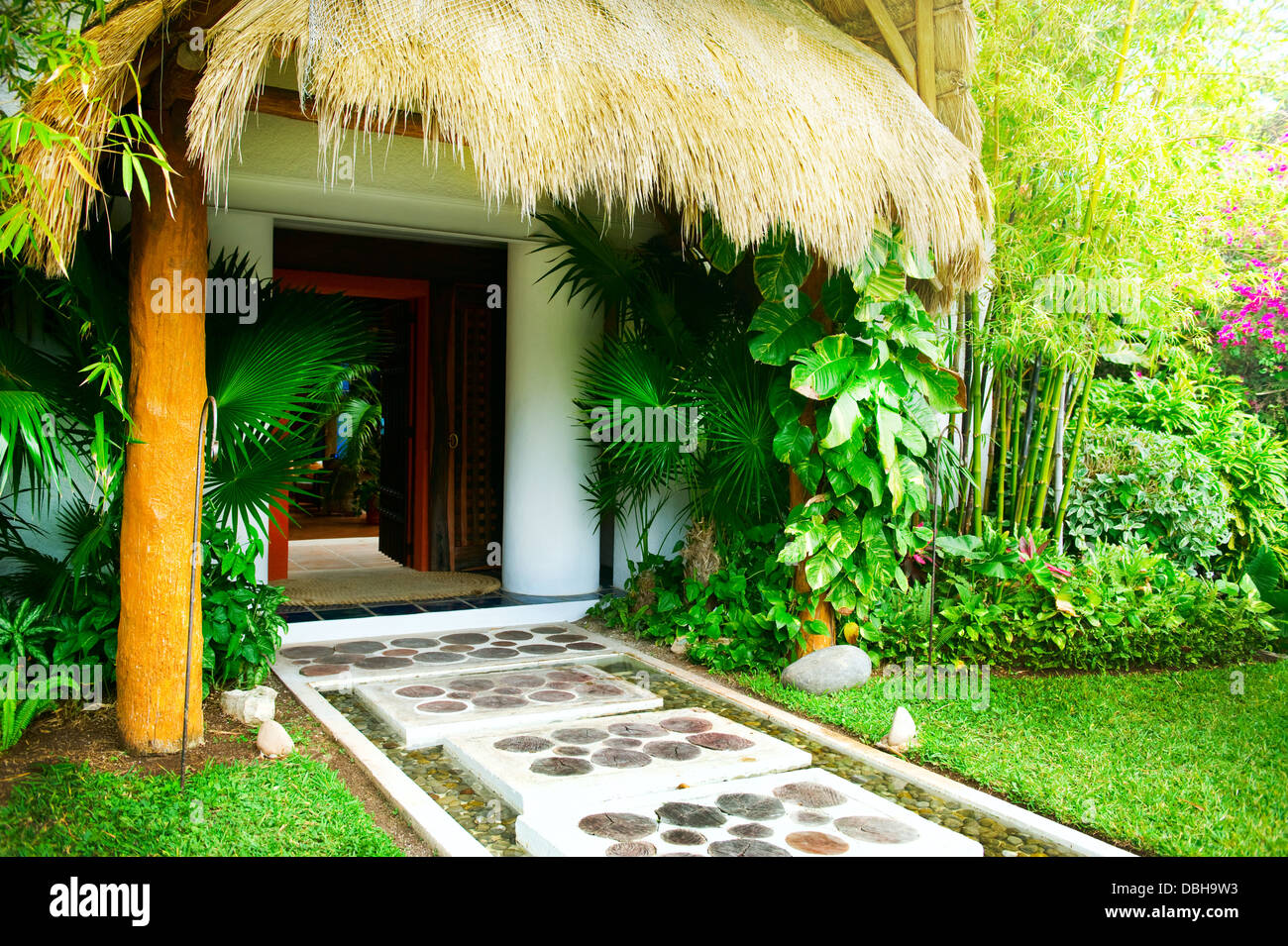 Exotic Landscaping Design Stock Photo - Alamy