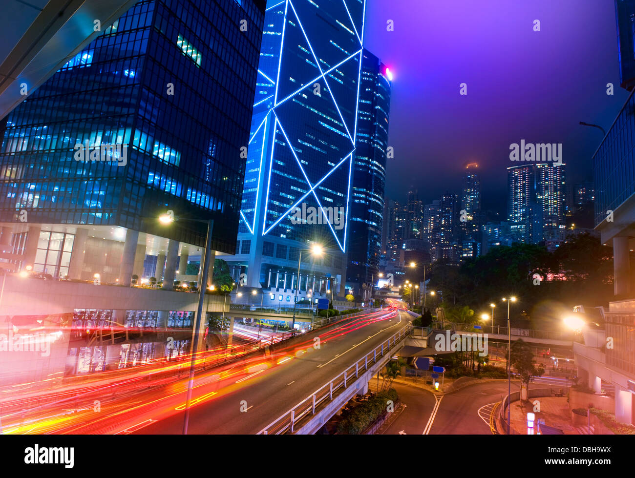 Hong Kong Night View Stock Photo - Alamy