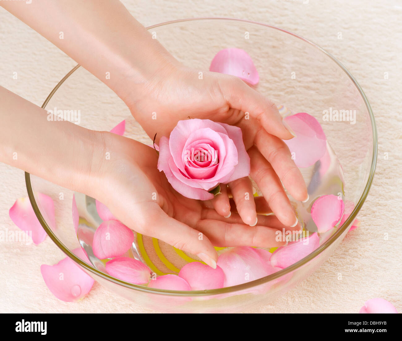 Hand Spa. Manicure concept Stock Photo - Alamy