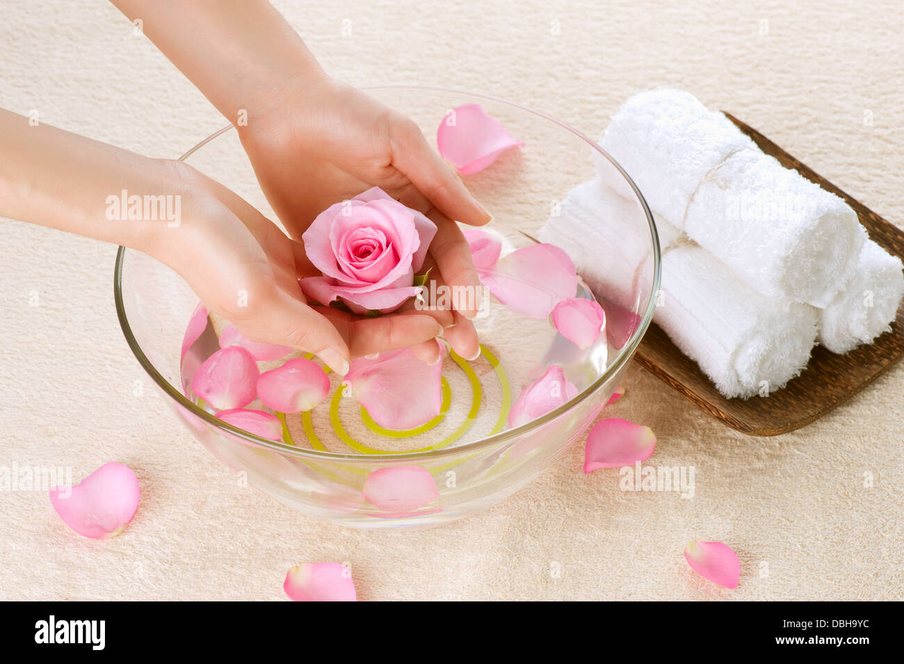 Hand Spa. Manicure concept Stock Photo - Alamy