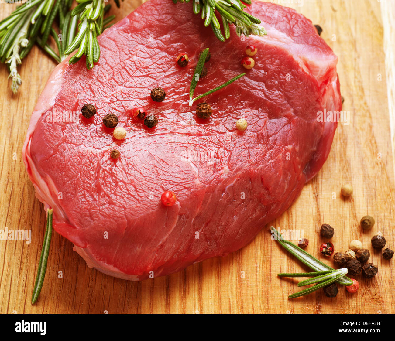 Raw Beef Steak Stock Photo - Alamy