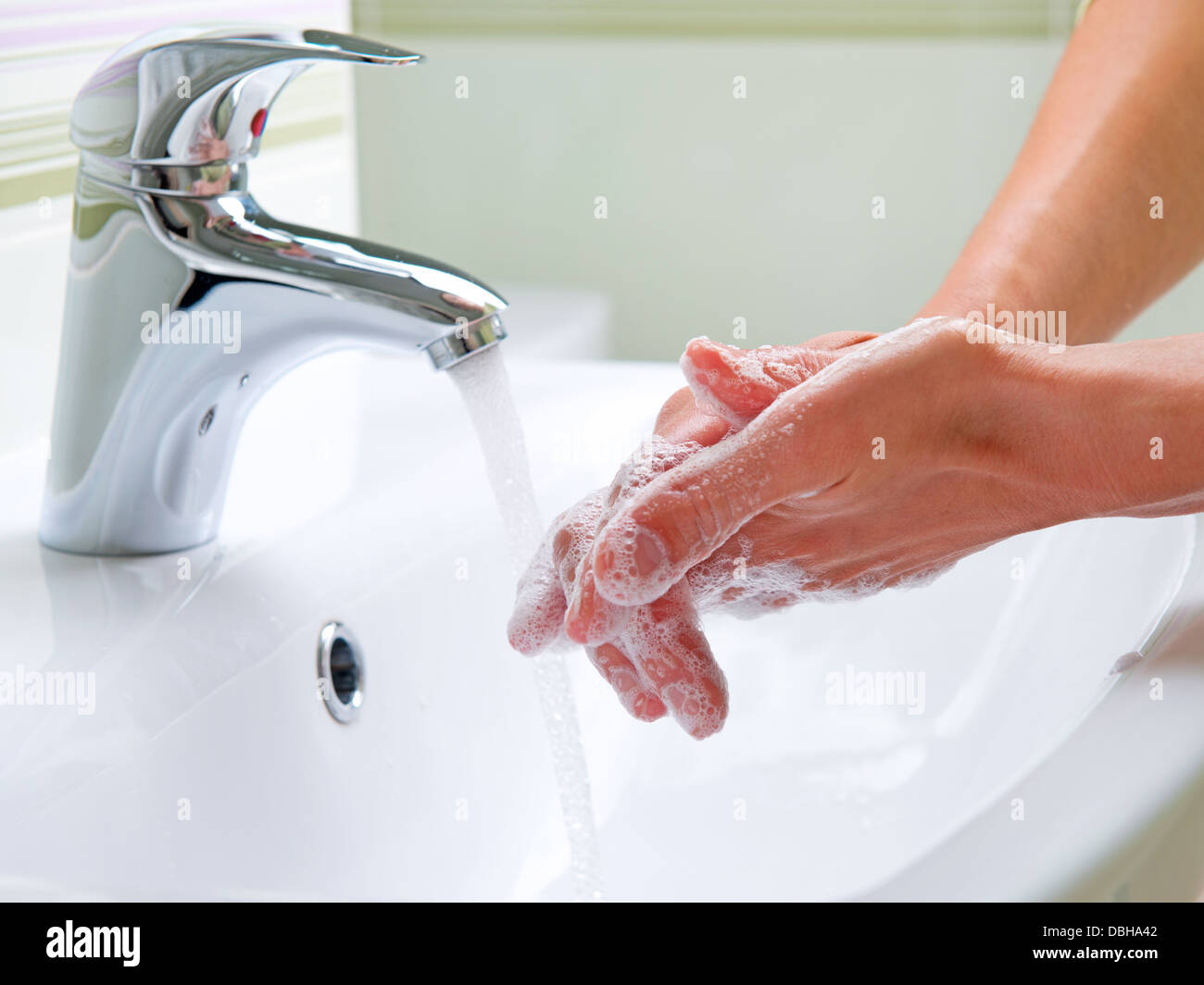 Washing Hands. Cleaning Hands. Hygiene Stock Photo - Alamy