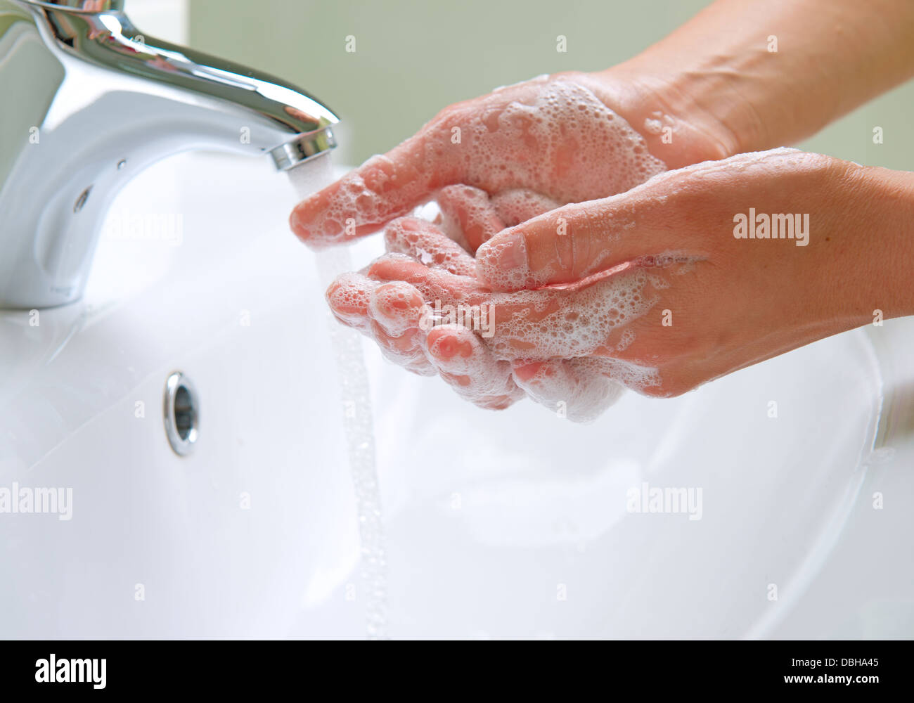 Washing Hands. Cleaning Hands. Hygiene Stock Photo - Alamy