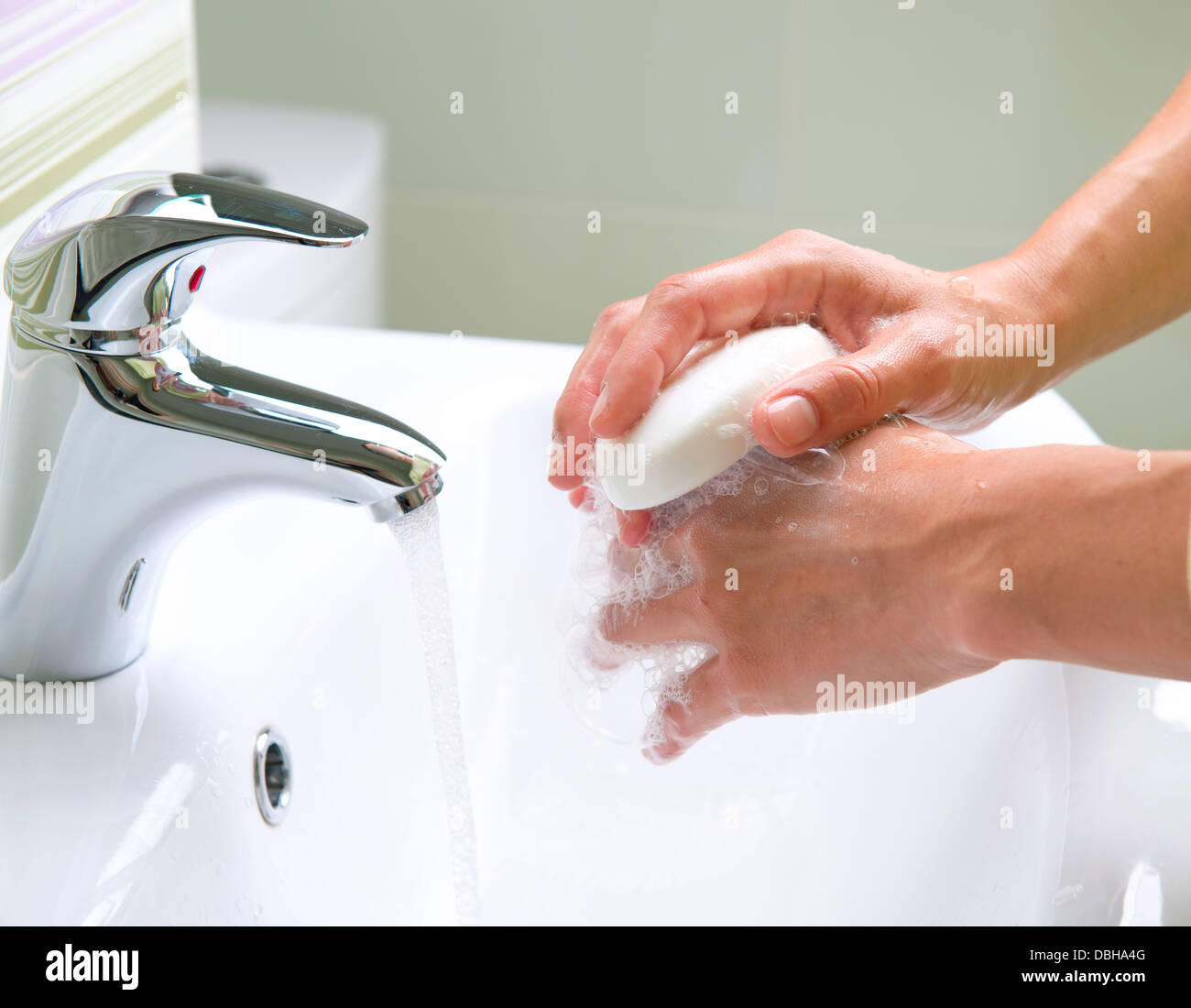 Washing Hands. Cleaning Hands. Hygiene Stock Photo - Alamy