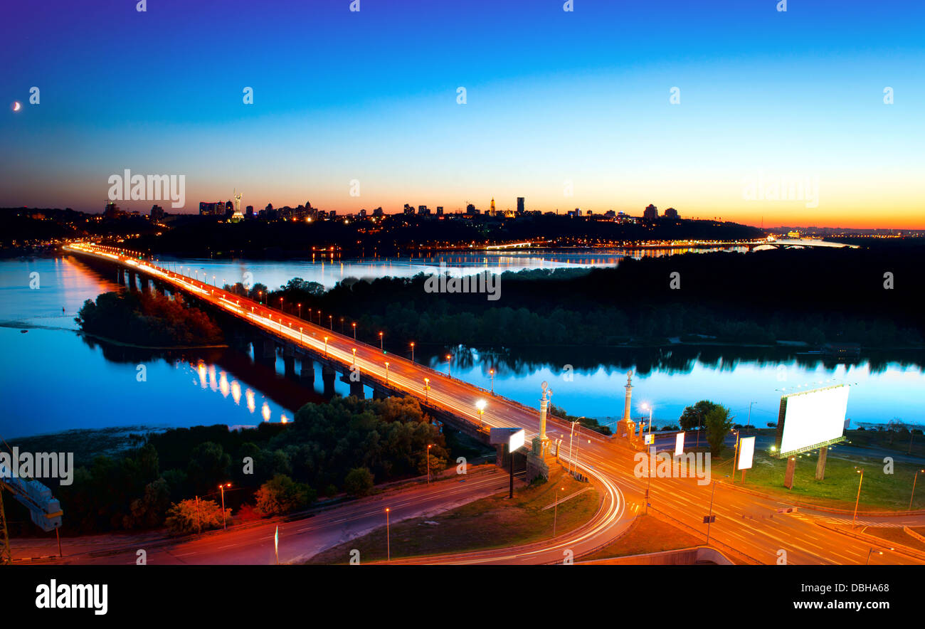 Kiev City - the capital of Ukraine. Night View Stock Photo - Alamy