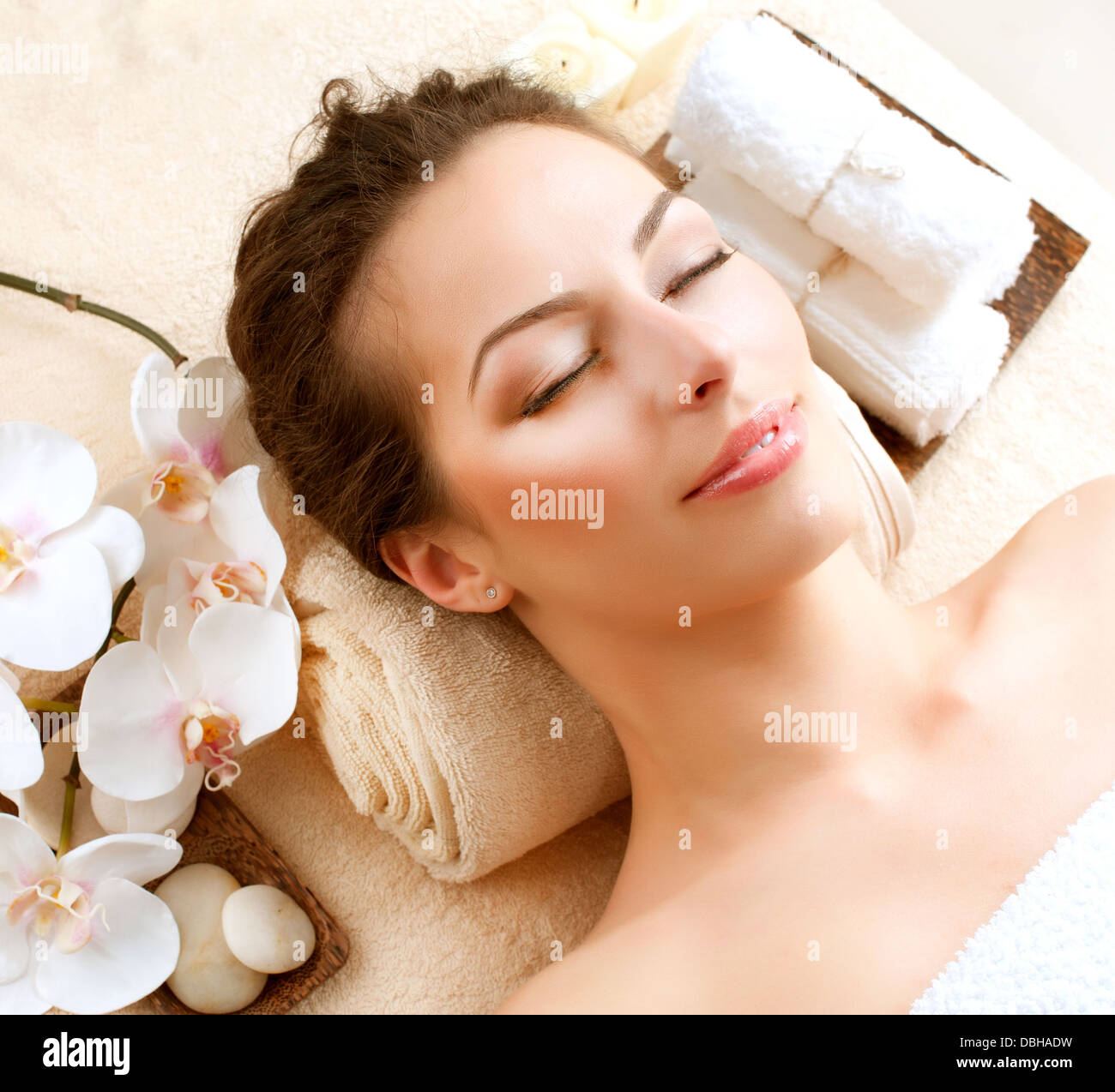 Spa Woman in Beauty Salon Stock Photo - Alamy