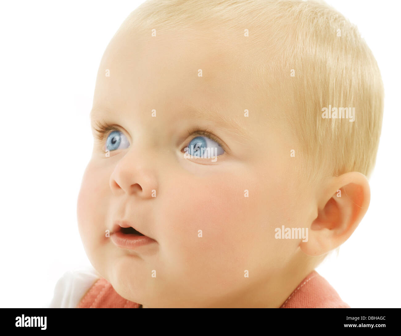 Baby Girl Face Stock Photo - Alamy