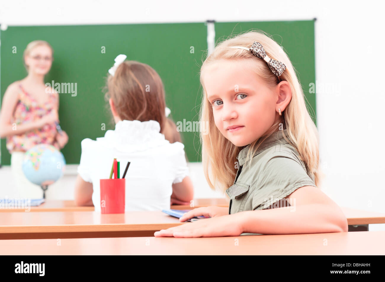 portrait of the girl in the class Stock Photo - Alamy