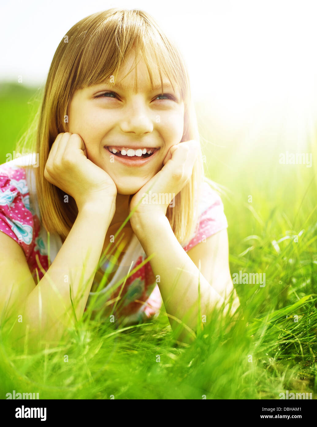 Happy Child Outdoor Stock Photo - Alamy