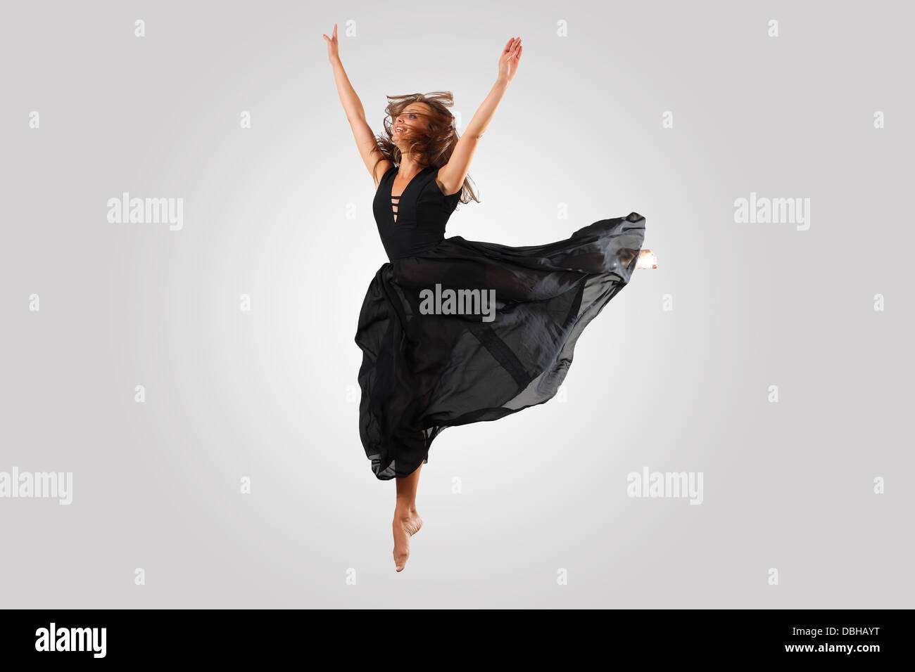 Young female dancer jumping Stock Photo - Alamy