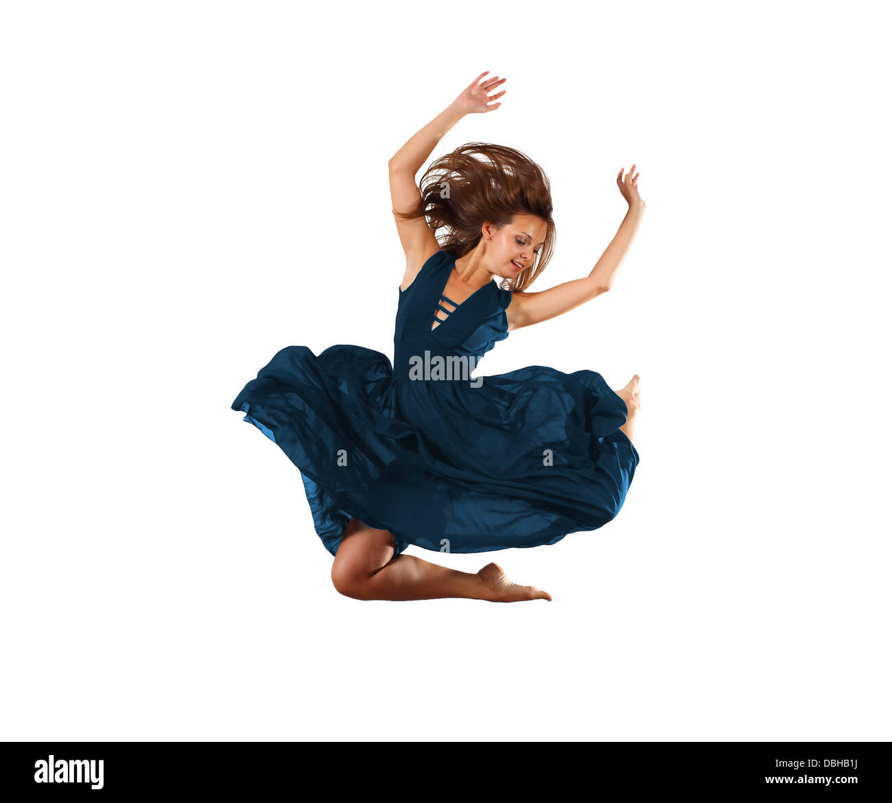Young female dancer jumping Stock Photo - Alamy