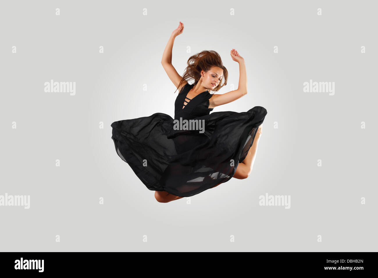 Young female dancer jumping Stock Photo - Alamy