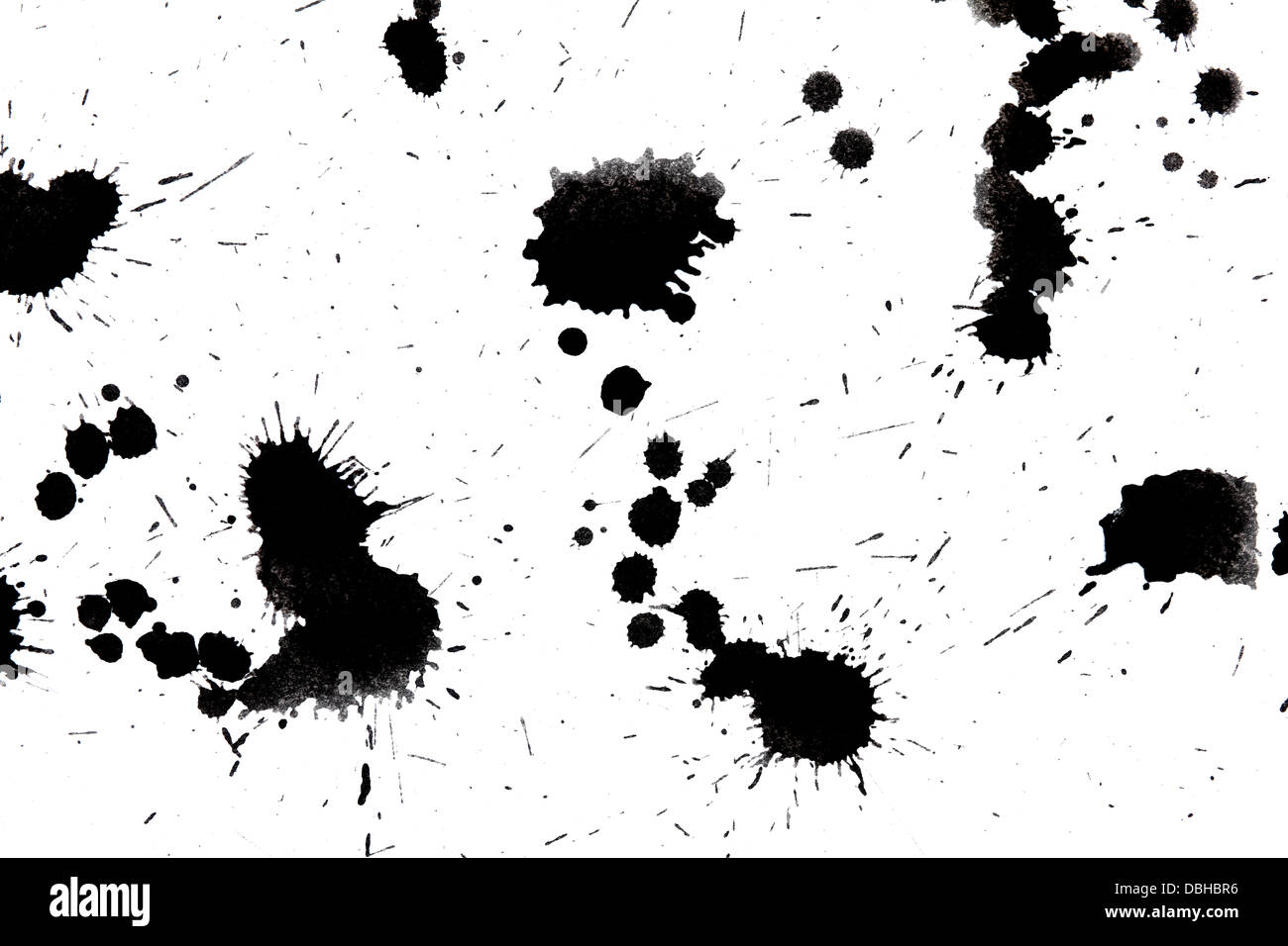 black drop ink splatter splash Stock Photo - Alamy