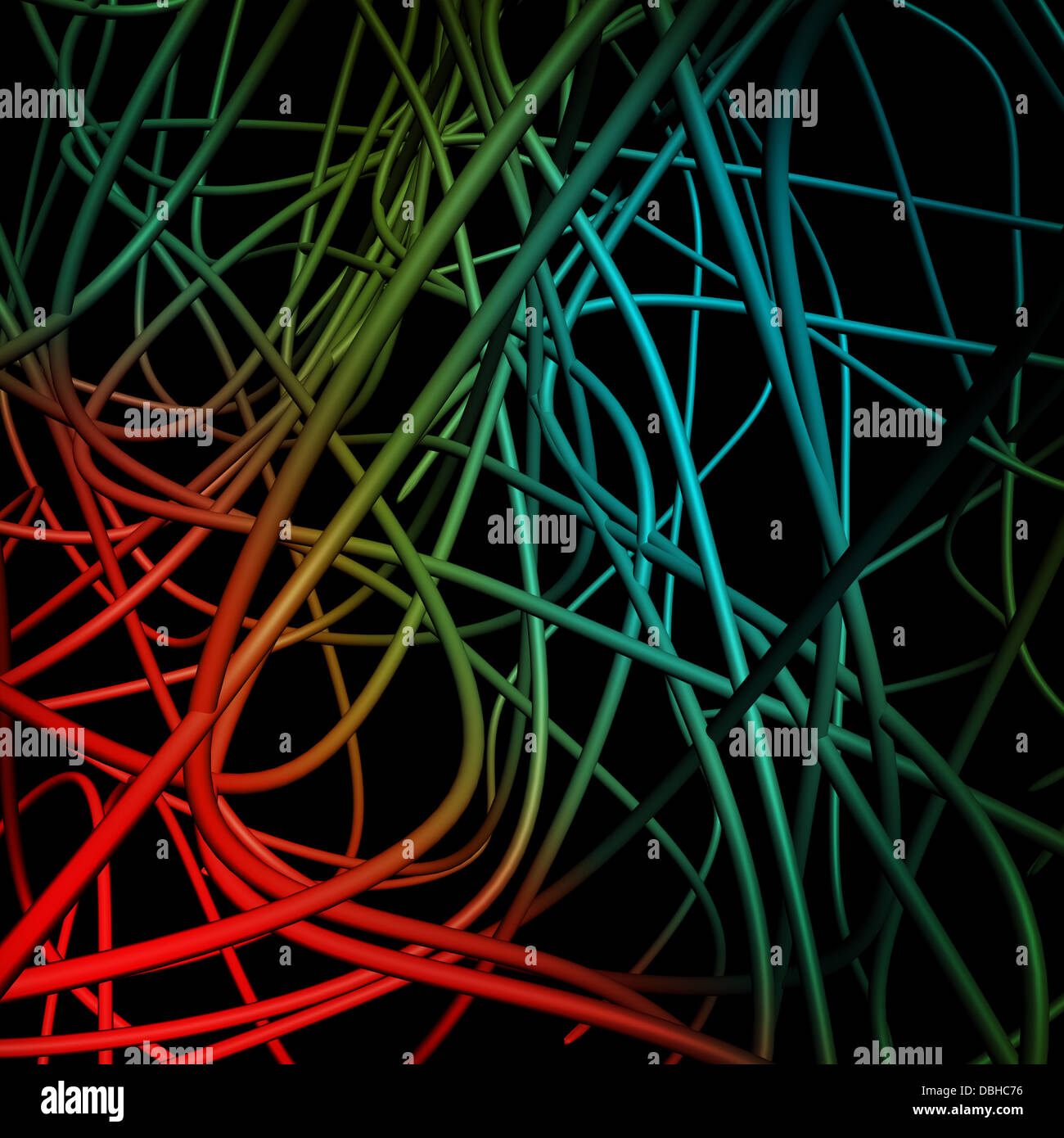 Color full abstract cables line Stock Photo - Alamy