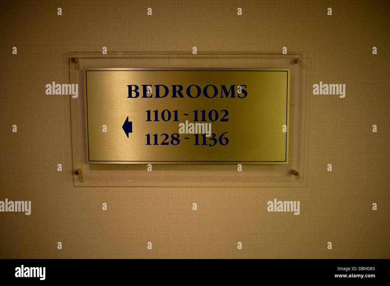 Hotel rooms illuminated board hi-res stock photography and images - Alamy