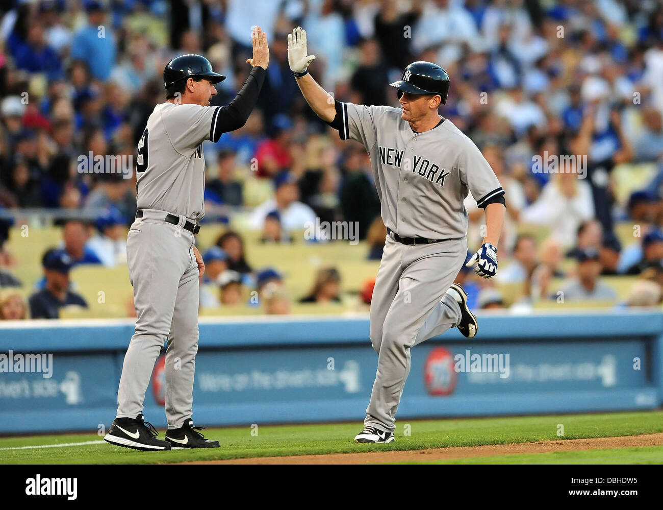 Los Angeles, California, USA. 30th July 2013. New York Yankees first ...
