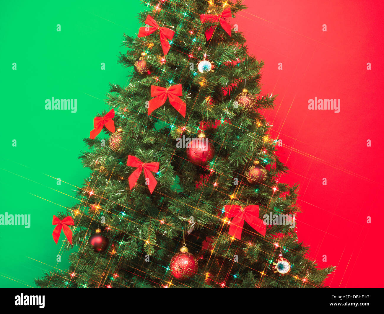 cropped image of christmas tree Stock Photo - Alamy
