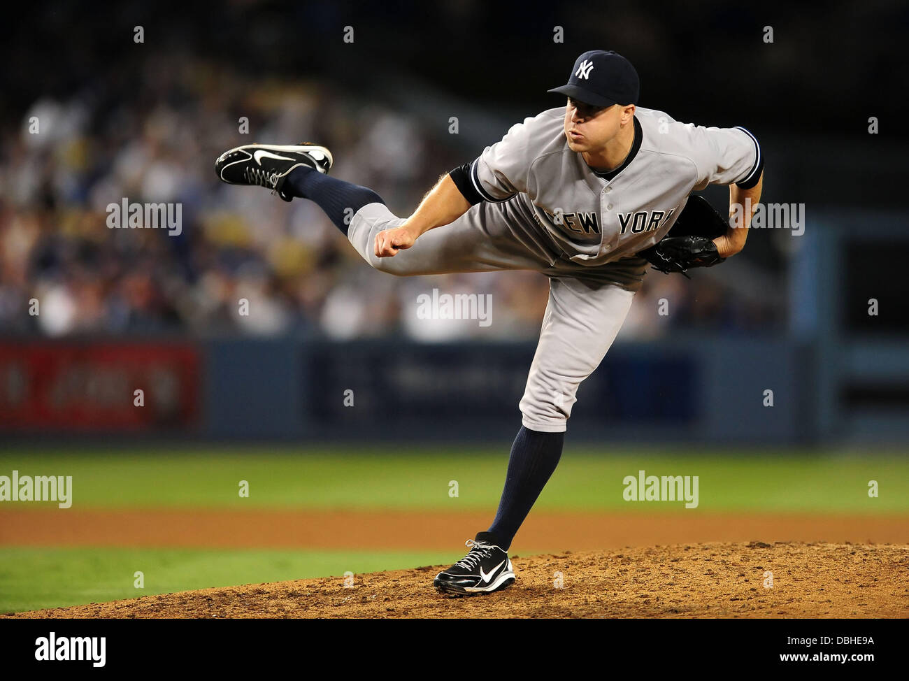 Los Angeles, California, USA. 30th July 2013. New York Yankees relief ...