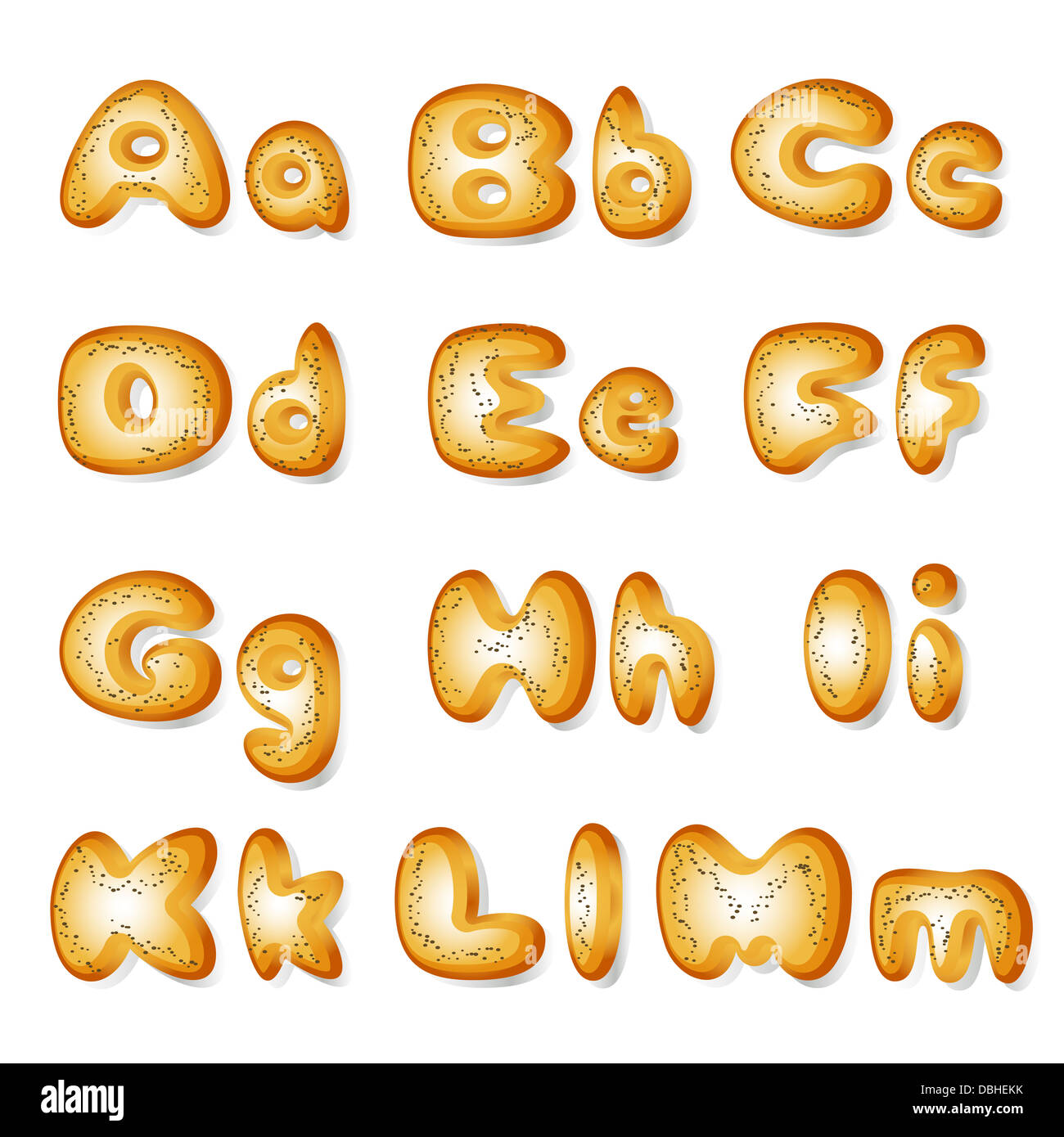 Alphabet cakes hi-res stock photography and images - Alamy