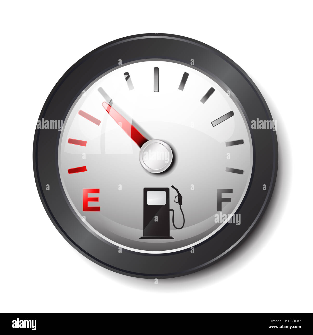 Empty tank dashboard Cut Out Stock Images & Pictures - Alamy