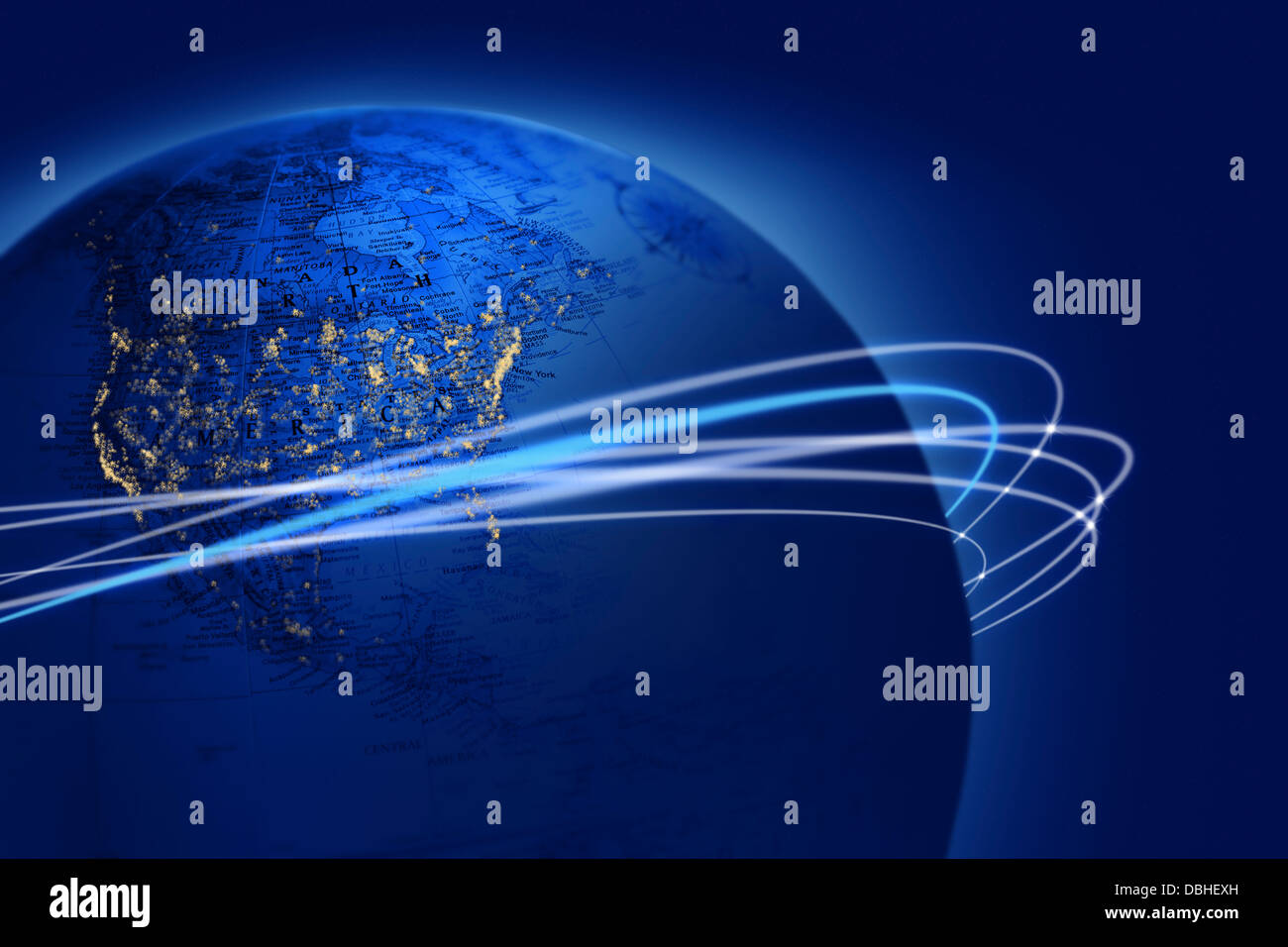 Planet earth surrounded sphere hi-res stock photography and images - Alamy