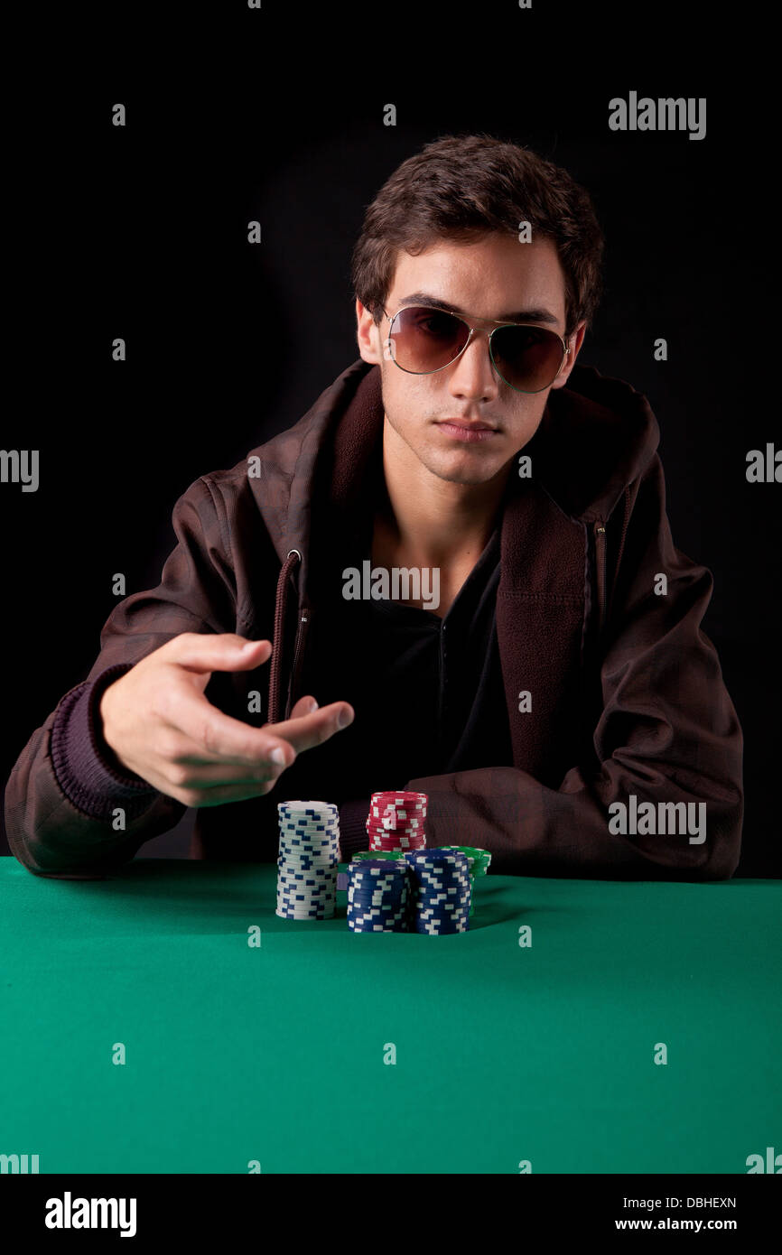 People playing poker serious hi-res stock photography and images - Alamy
