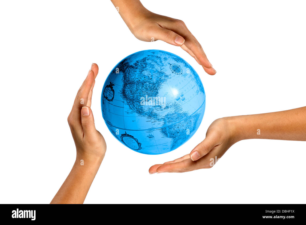 human hands and earth Stock Photo - Alamy