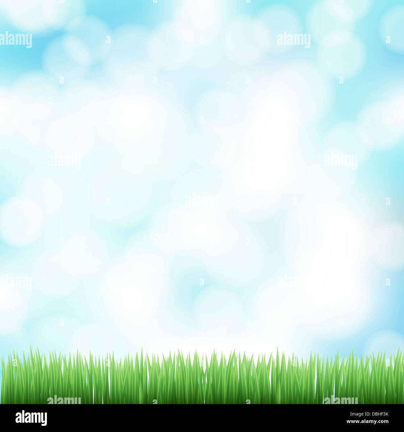 spring bokeh background with green grass Stock Photo - Alamy