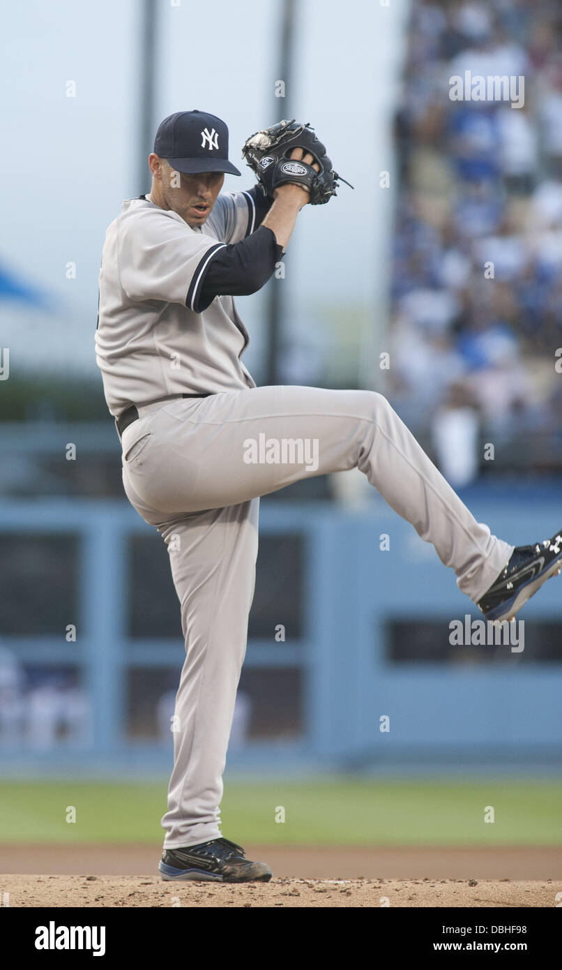 Los Angeles, CALIFORNIA, USA. 30th July, 2013. Andy Pettitte #46 of the ...