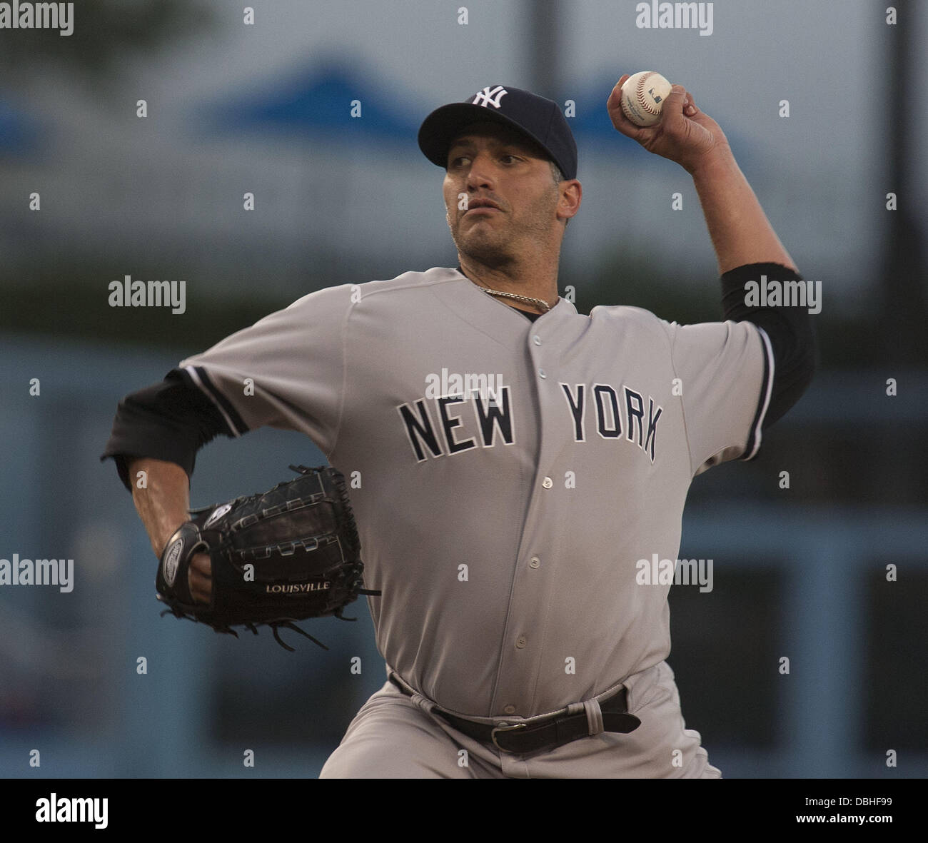 Los Angeles, CALIFORNIA, USA. 30th July, 2013. Andy Pettitte #46 of the ...
