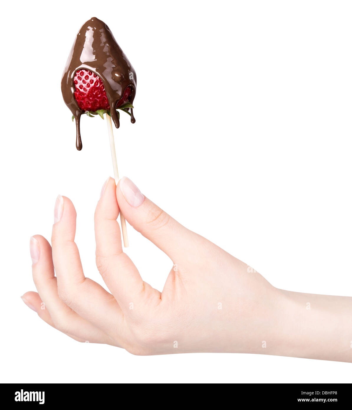 Hand dipped chocolate Cut Out Stock Images & Pictures - Alamy