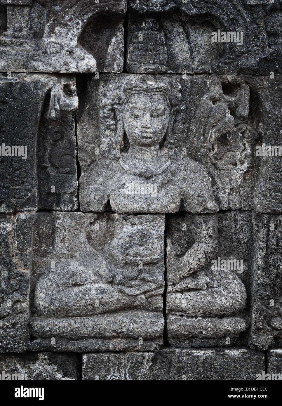 Carving on borobudur temple hi-res stock photography and images - Alamy